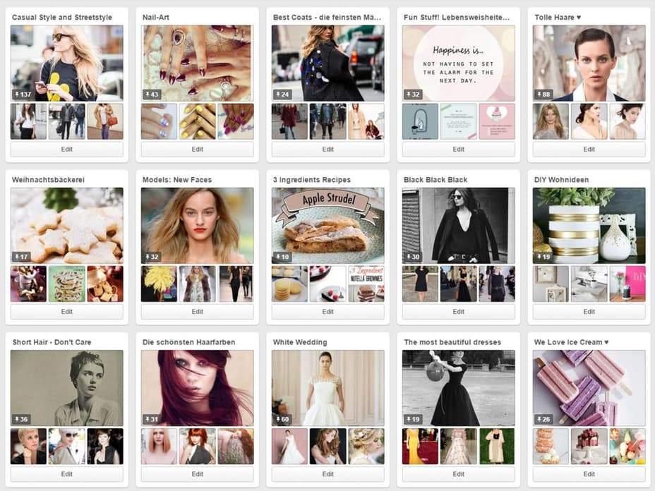 Die Top 10 Pins auf Pinterest 2015