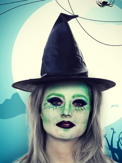 Hexe schminken: So gelingt das Halloween-Make-up Schritt für Schritt