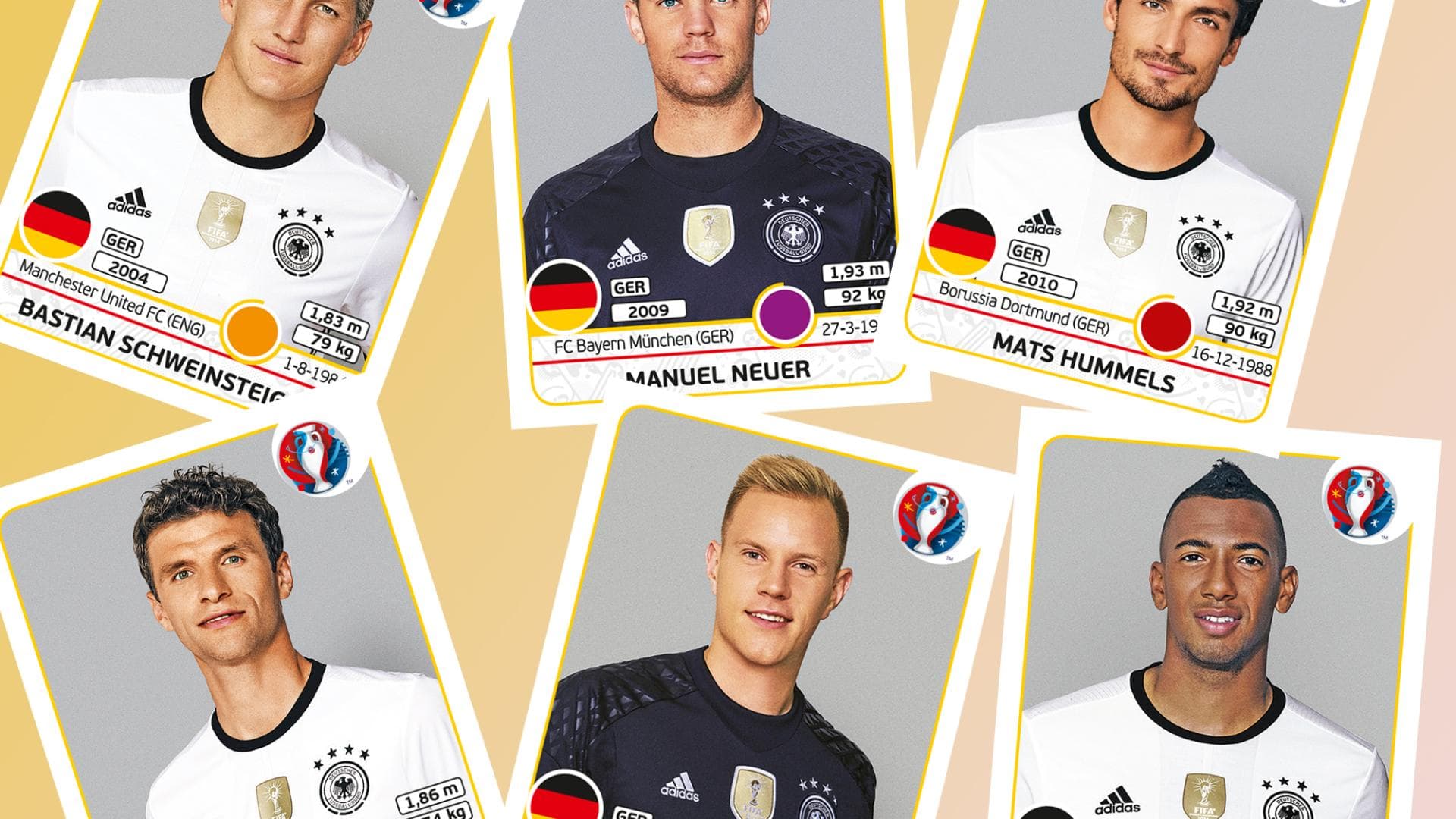 Panini EM 2016: Die offiziellen Bilder des DFB-Teams